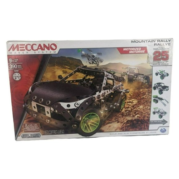 Meccano | Toys | Meccano Mountain Rally Motorized Model Set Makes 25 ...